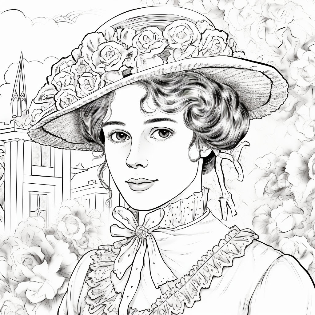 Historical Women Coloring Pages – Educational Set in PNG - Etsy