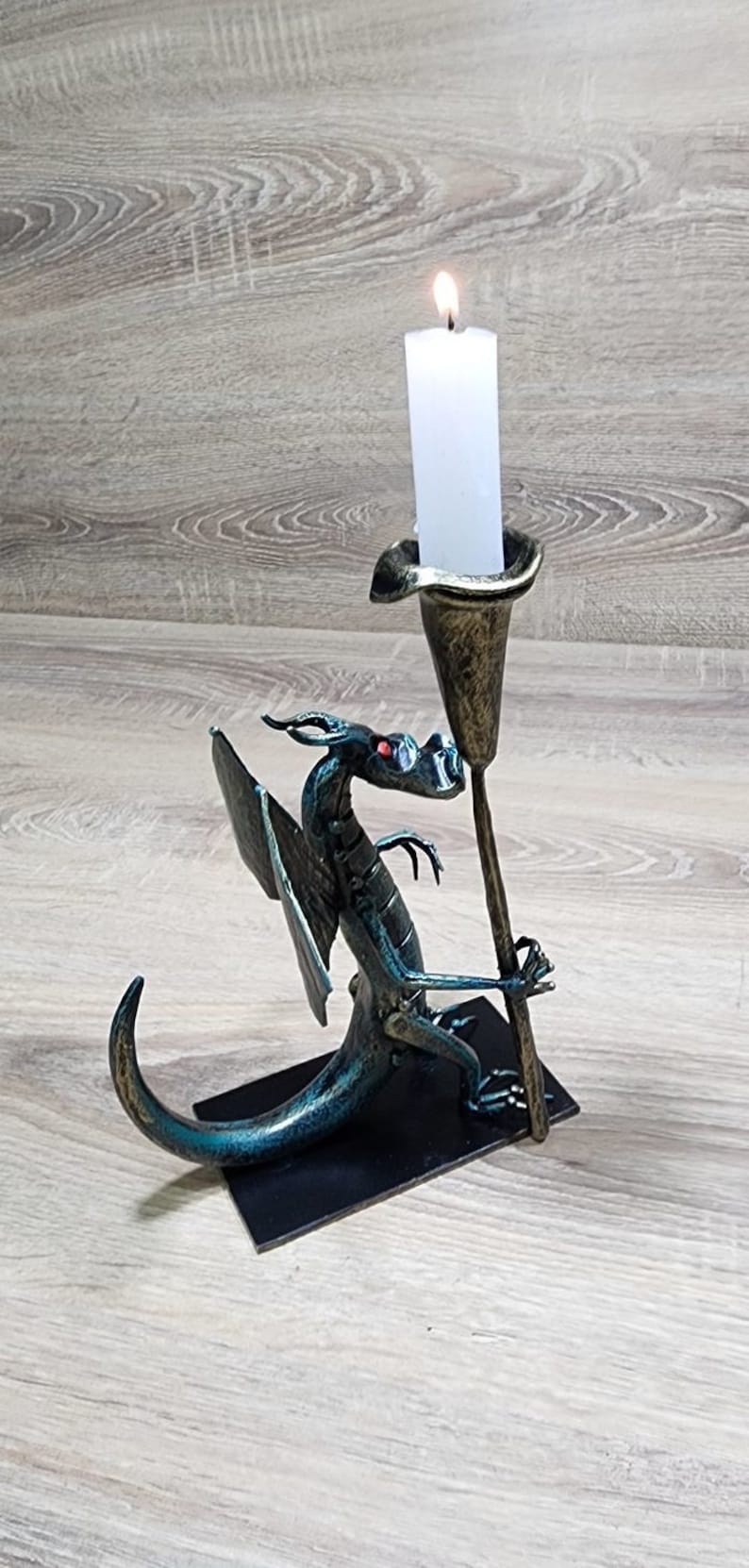 Candlestick Dragon - Etsy