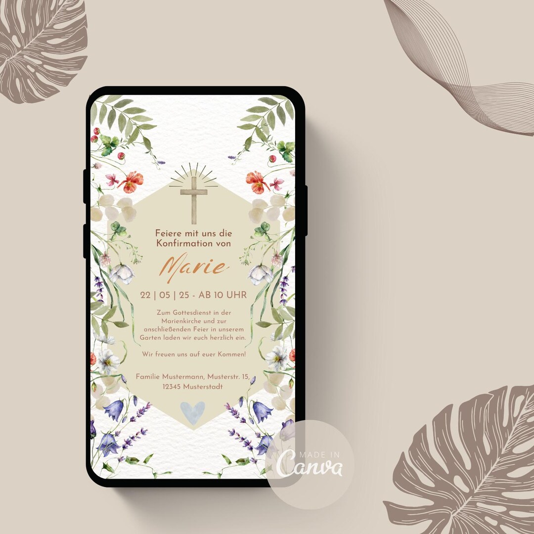 Digital Confirmation Invitation Card Confirmation Invitation ...