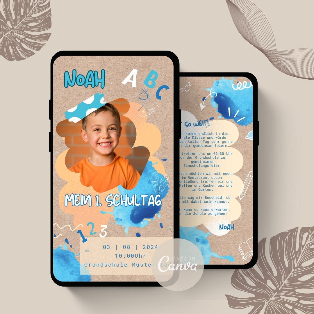 Digital Invitation for School Enrollment School Enrollment Animated ...