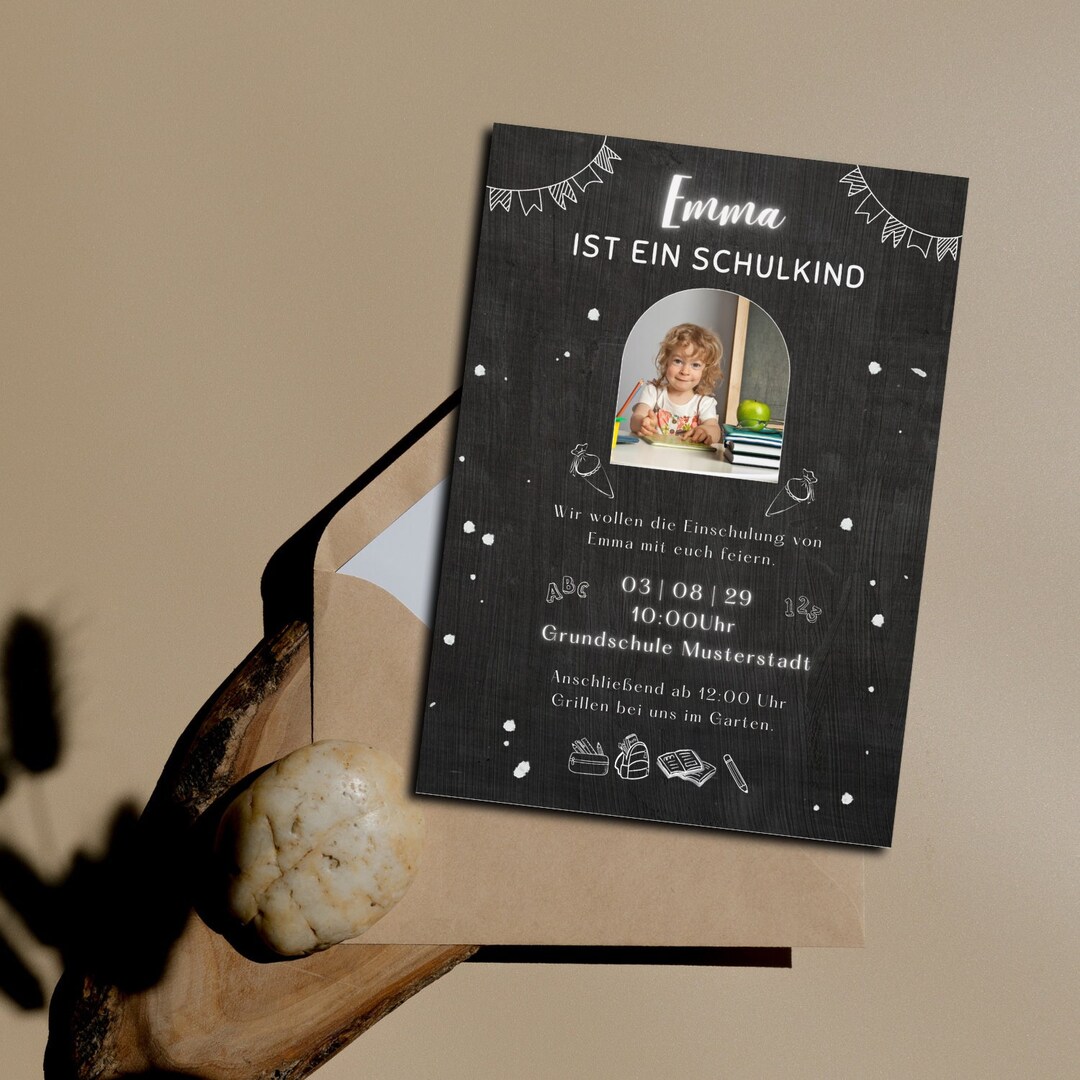 Digital Invitation Card for School Enrollment | Invitation for School ...