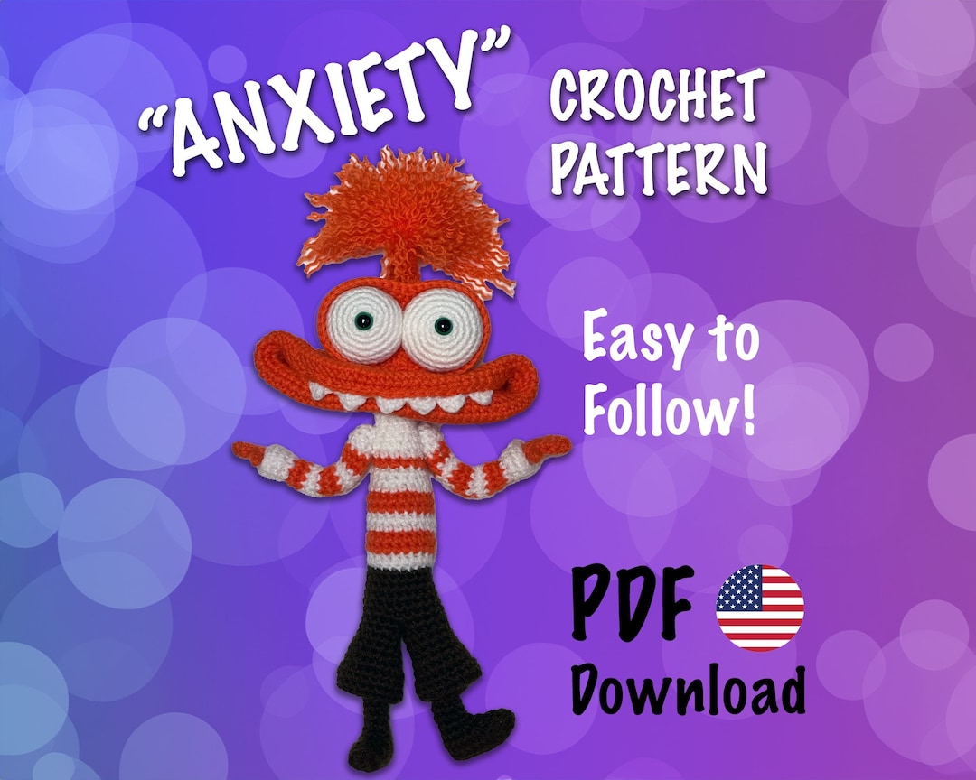 Emotional Anxiety Amigurumi Crochet Pattern - Etsy
