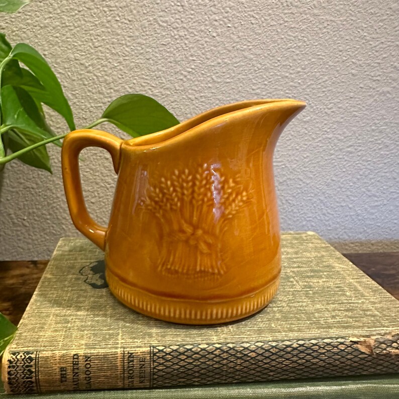 Franciscan Vintage Wheat Golden Brown 12 Oz Small Pitcher - Etsy