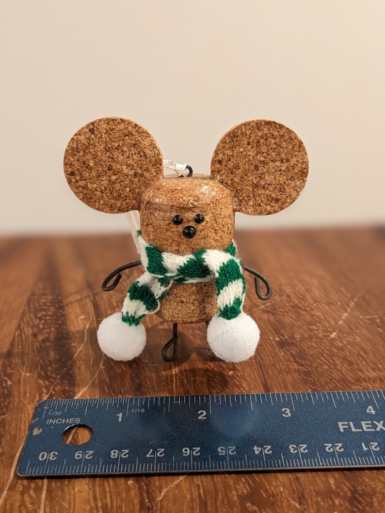 Christmas Mouse Champagne Wine Cork Ornament - Etsy