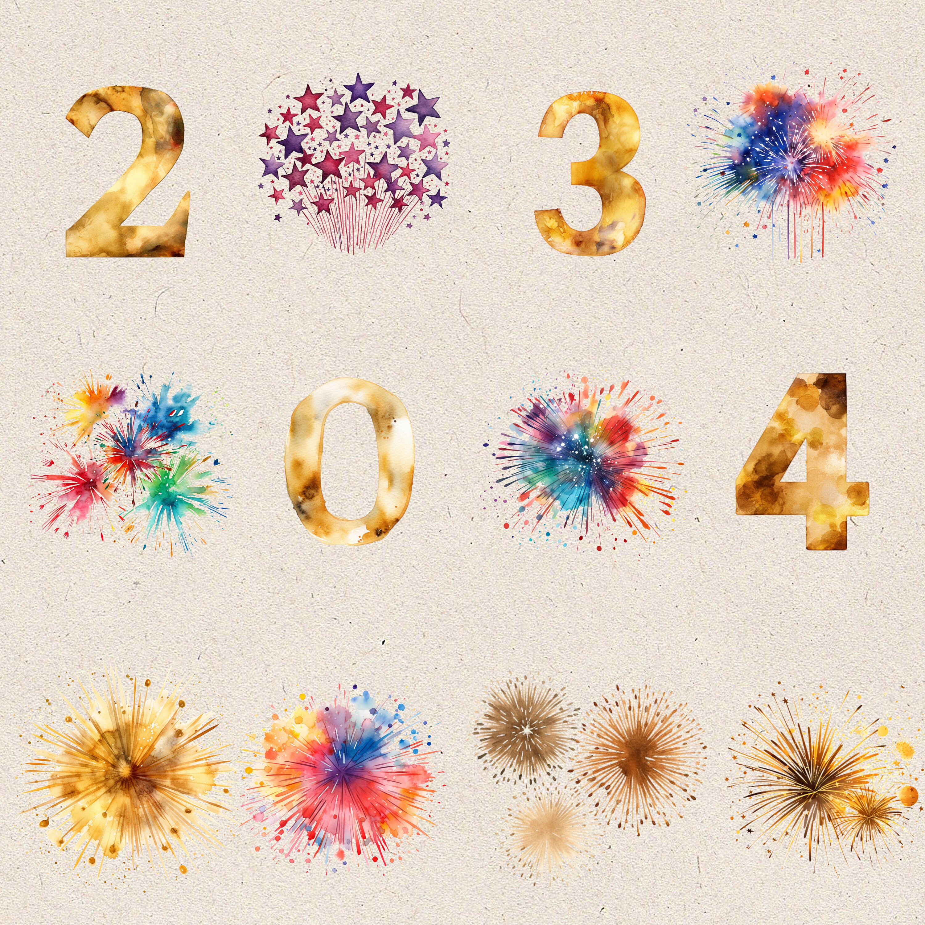Happy New Year Clipart, New Year PNG, Nye Png, New Years Eve 2023/2024 ...