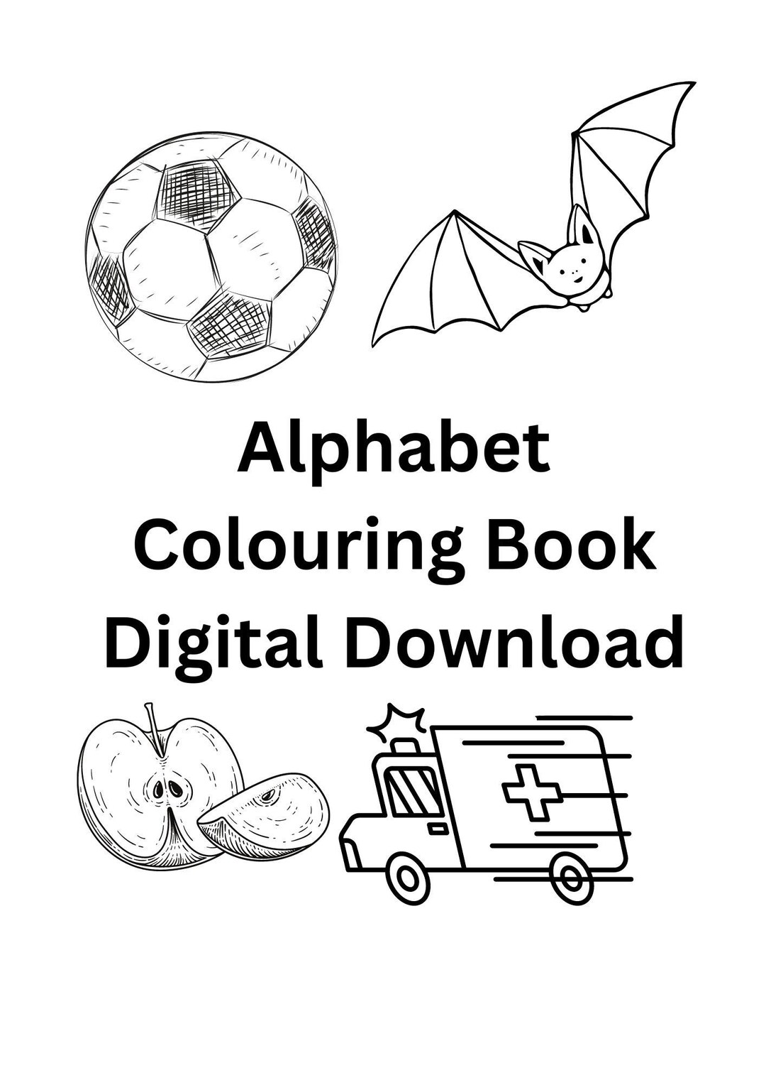 Alphabet Colouring Book Digital Download - Etsy