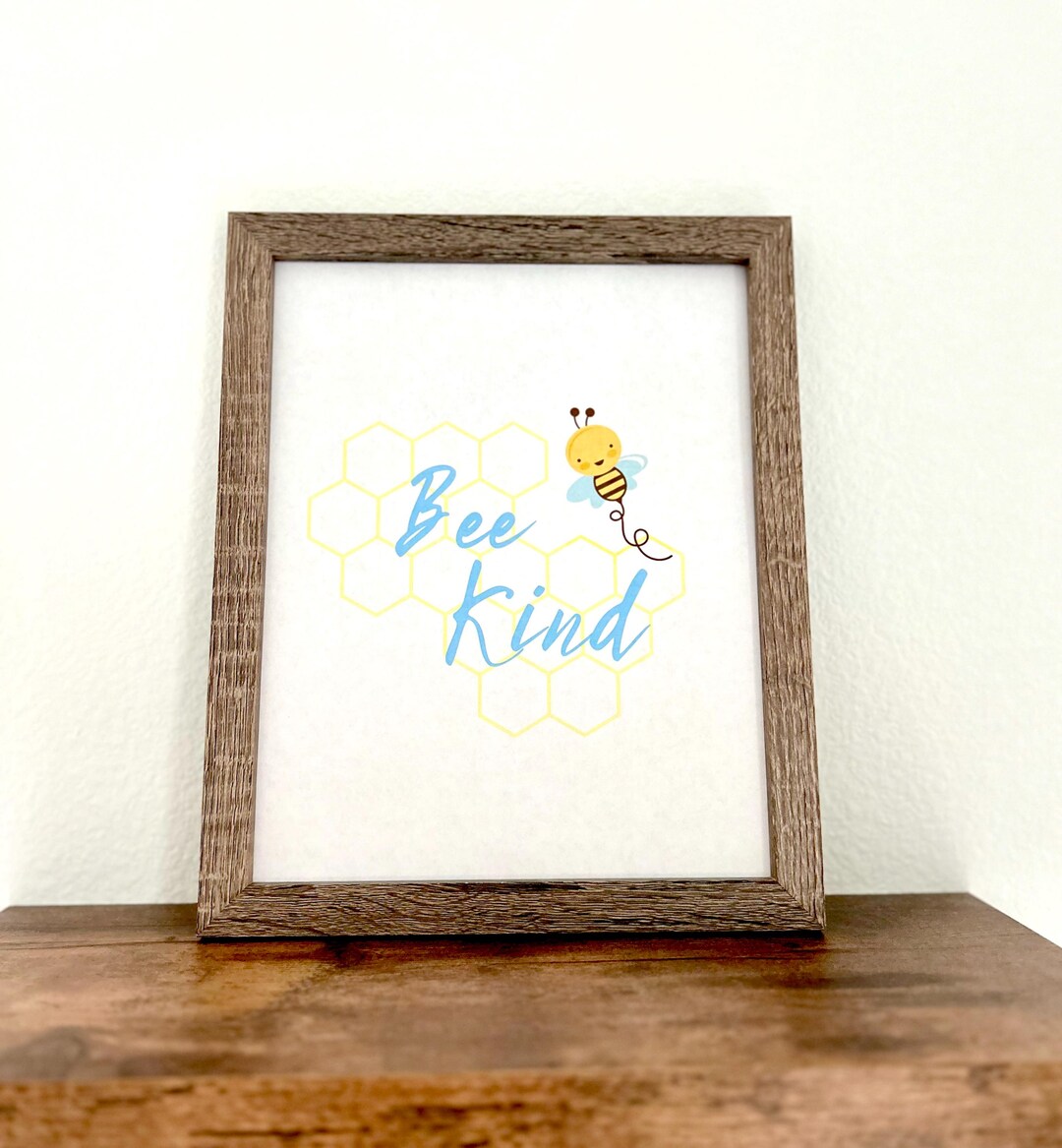 Nursery Wall Art, Bee Kind Printable, Digital Download - Etsy