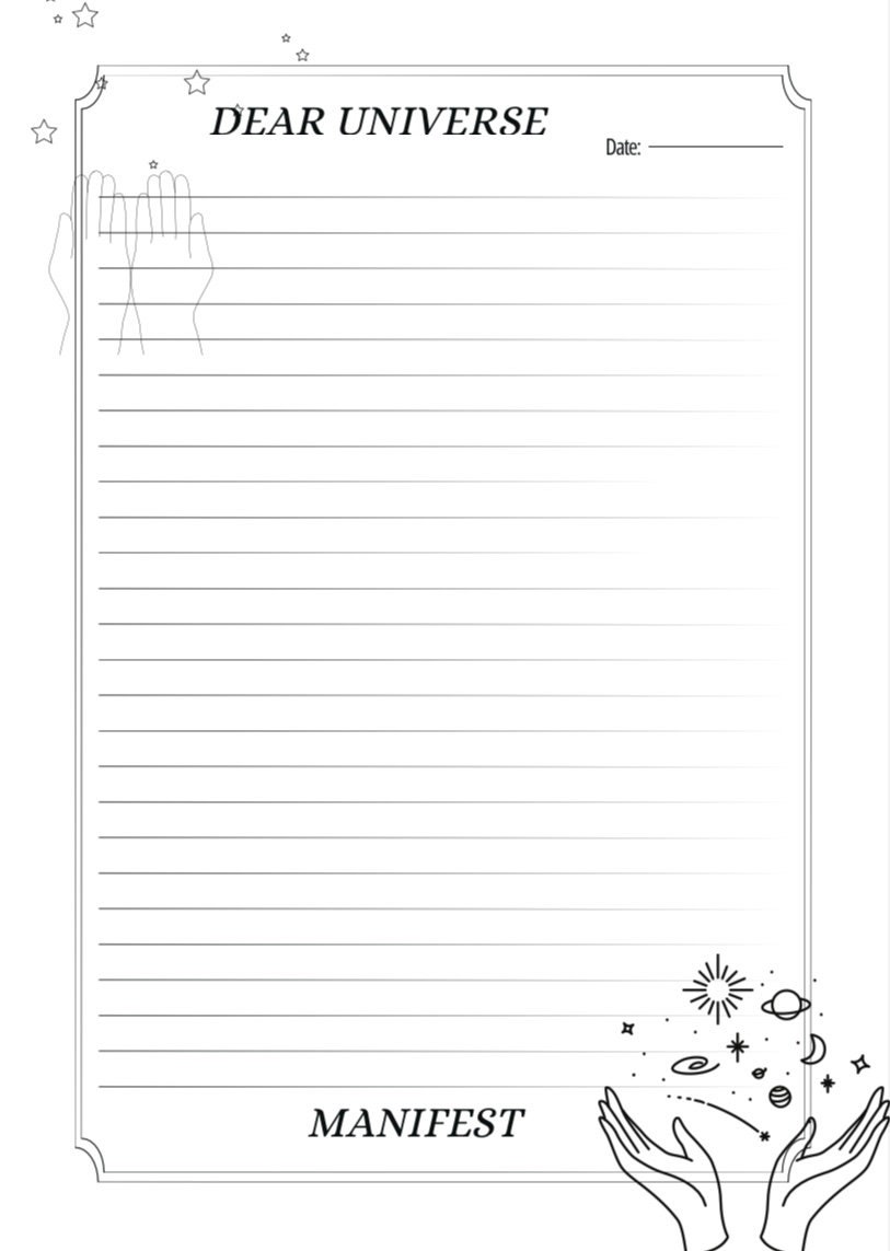 Letter to the Universe, Manifesting. - Etsy