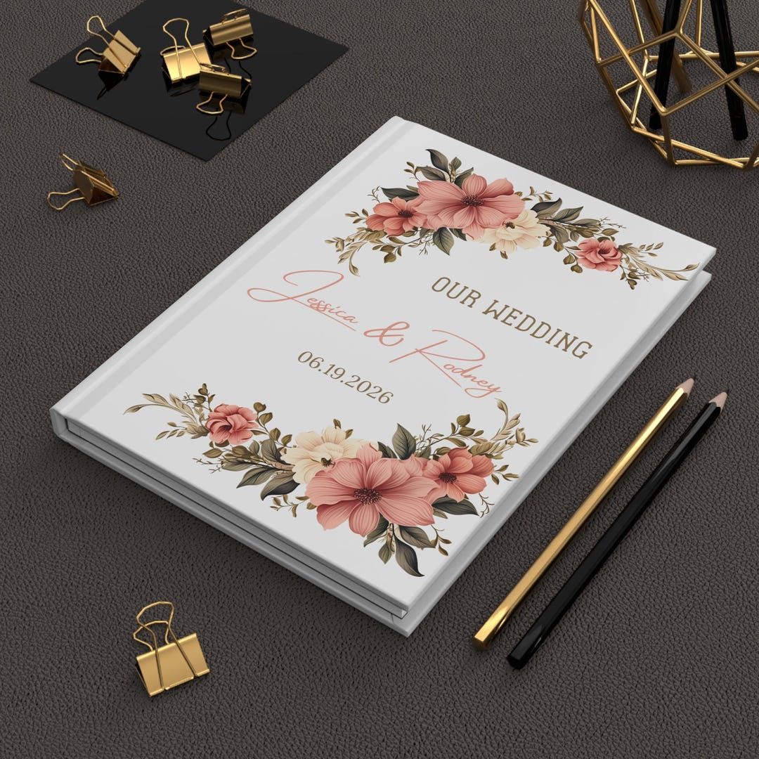 Our Wedding Planner Book, Floral Custom Wedding Planner, Engagement ...