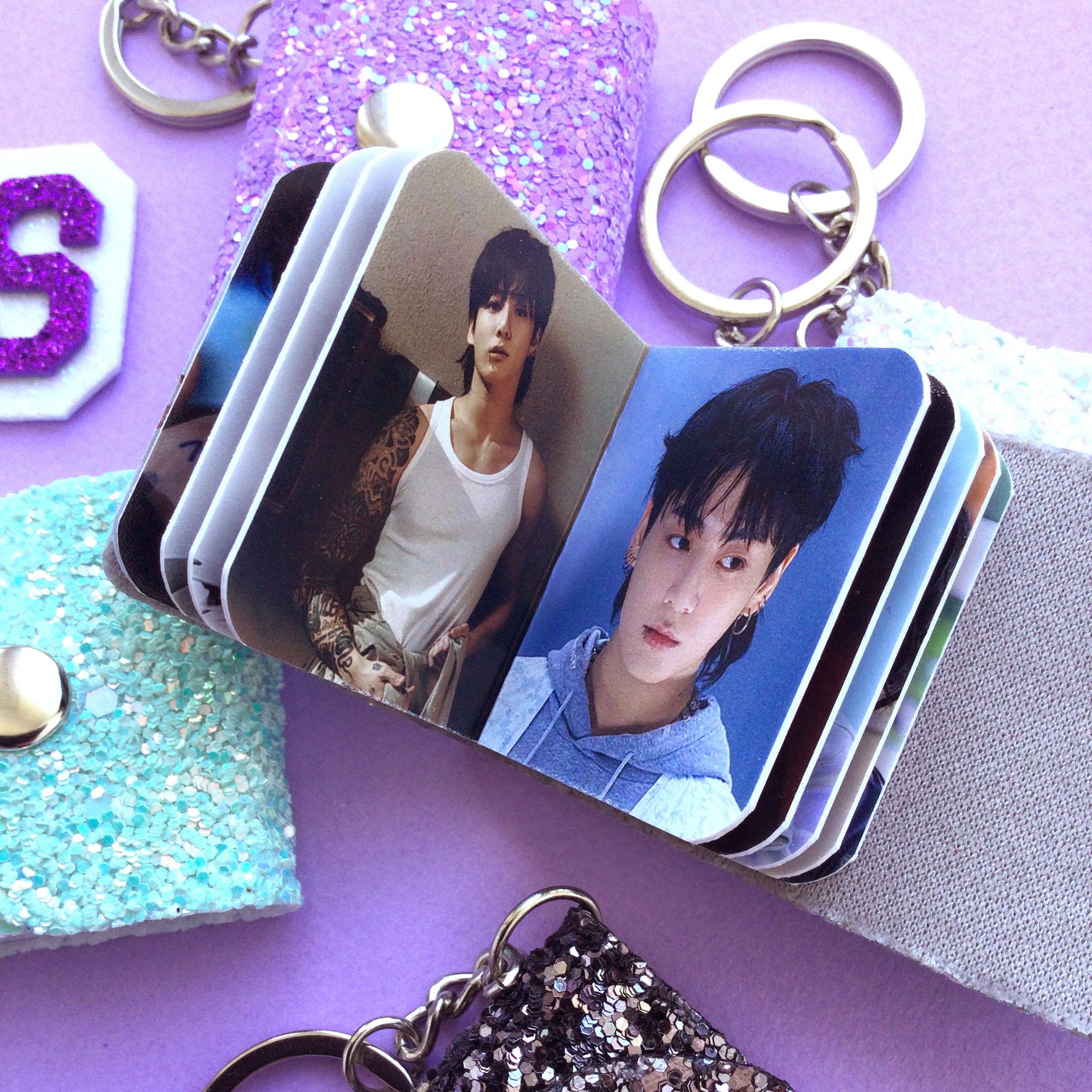 BTS JK Mini Photobook Keychain Bangtan Jungkook Mini Photo Album ...