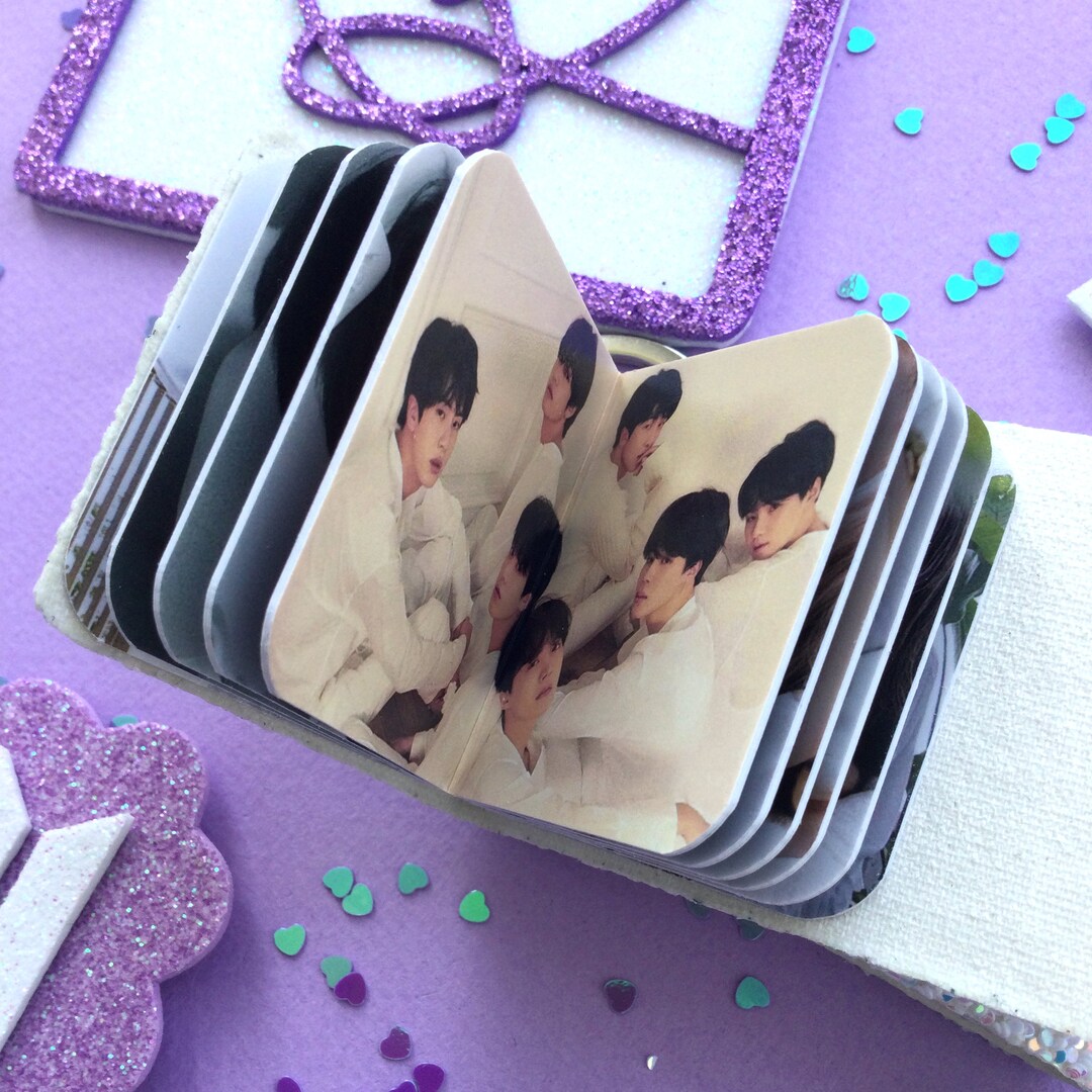 BTS Mini Photobook Keychain | Bangtan Mini Photo Album Keyring - Etsy