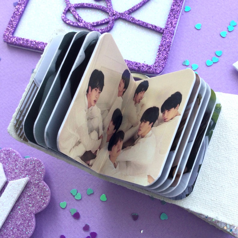 BTS Mini Photobook Keychain | Bangtan Mini Photo Album Keyring - Etsy