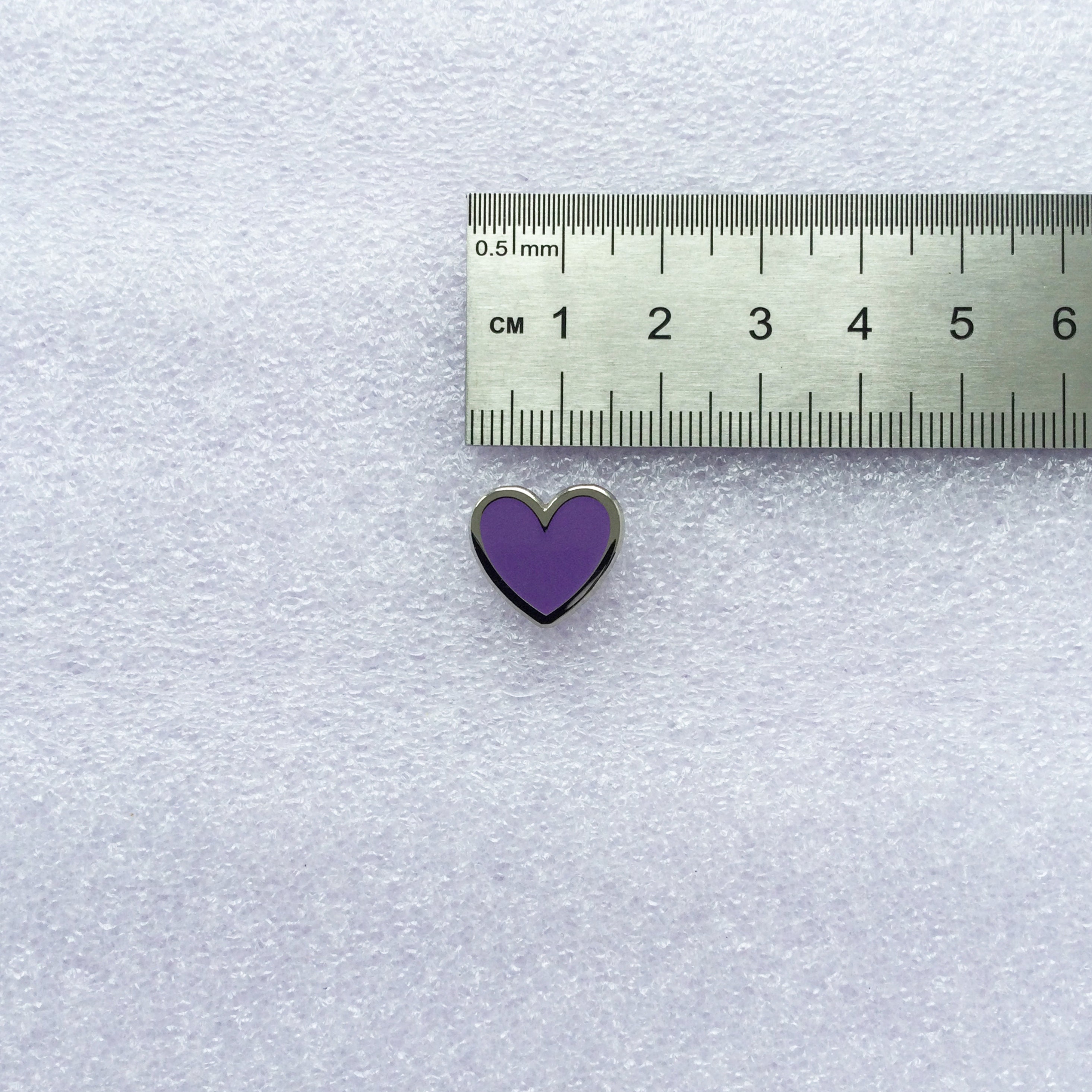 Mini Purple Heart Enamel Pin BTS ARMY Heart Pin - Etsy