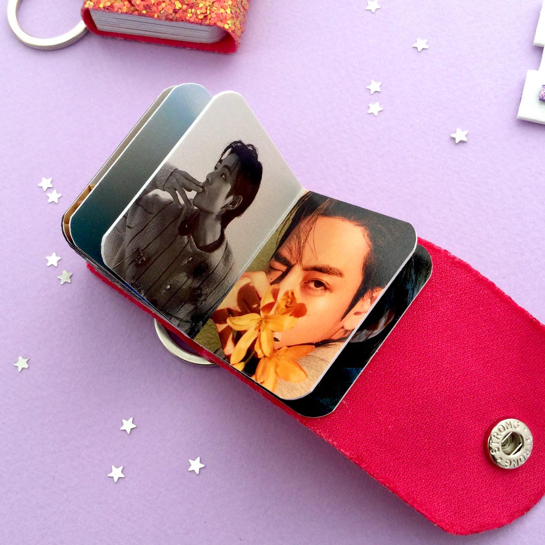 BTS V Mini Photobook Keychain | Bangtan Taehyung Mini Photo Album ...