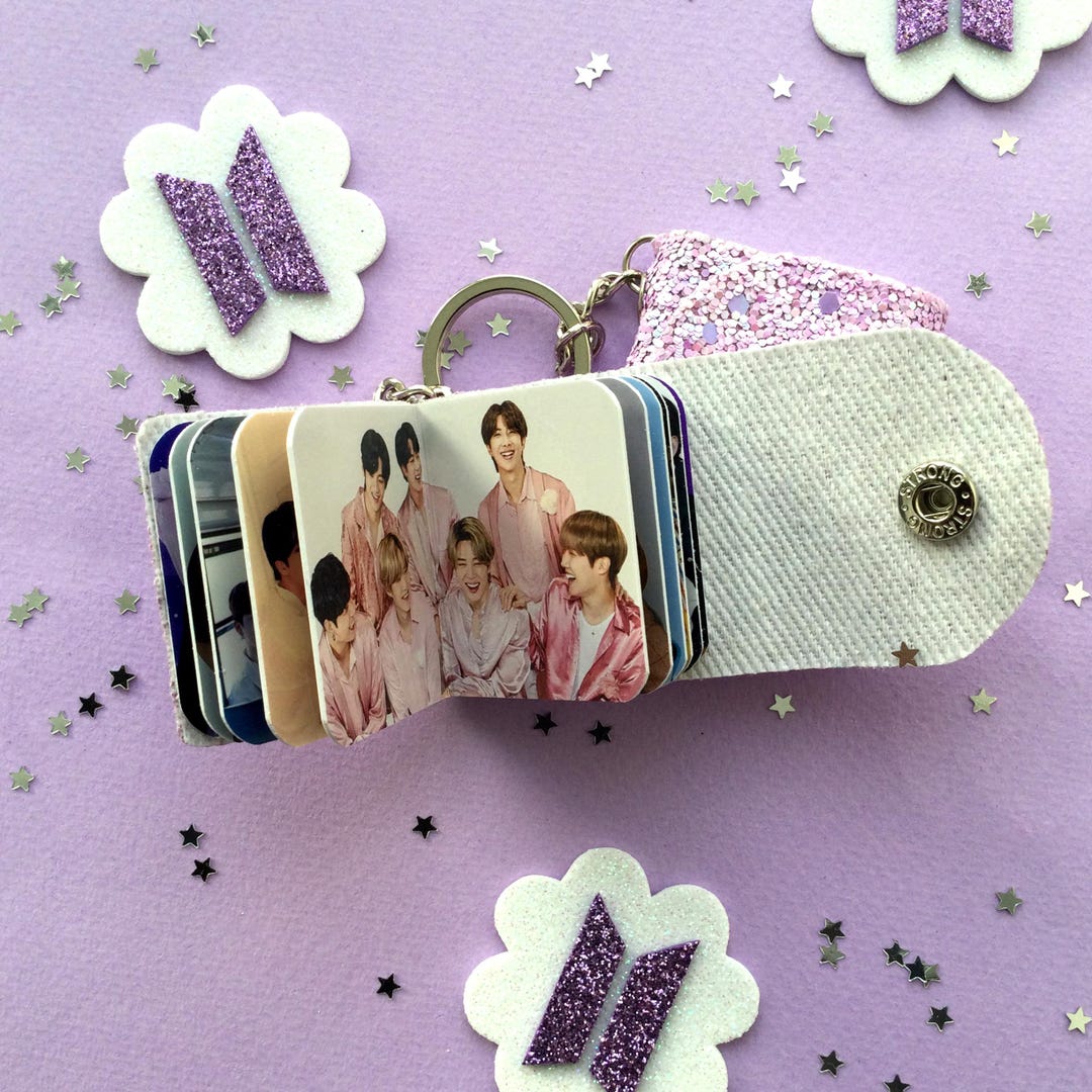 BTS OT7 Mini Photobook Keychain | Bangtan Mini Photo Album Keyring - Etsy