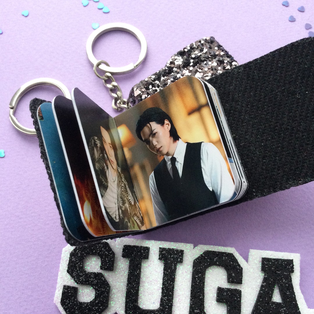 BTS Suga Mini Photobook Keychain | Bangtan Agust D Yoongi Mini Photo ...
