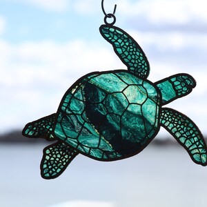 Sea Turtle Suncatcher - Etsy