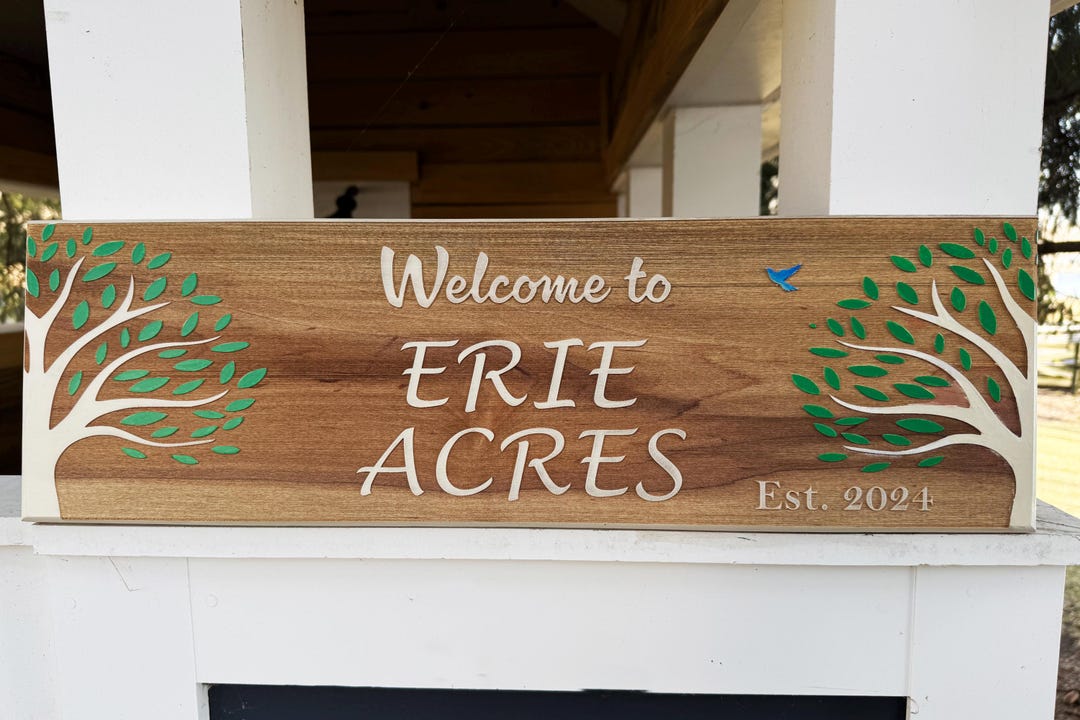 Custom Engraved Wood Welcome Sign, Rustic Family Name, Farmhouse Decor ...