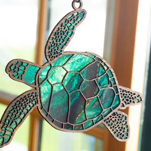 Sea Turtle Suncatcher - Etsy