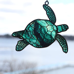 Sea Turtle Suncatcher - Etsy