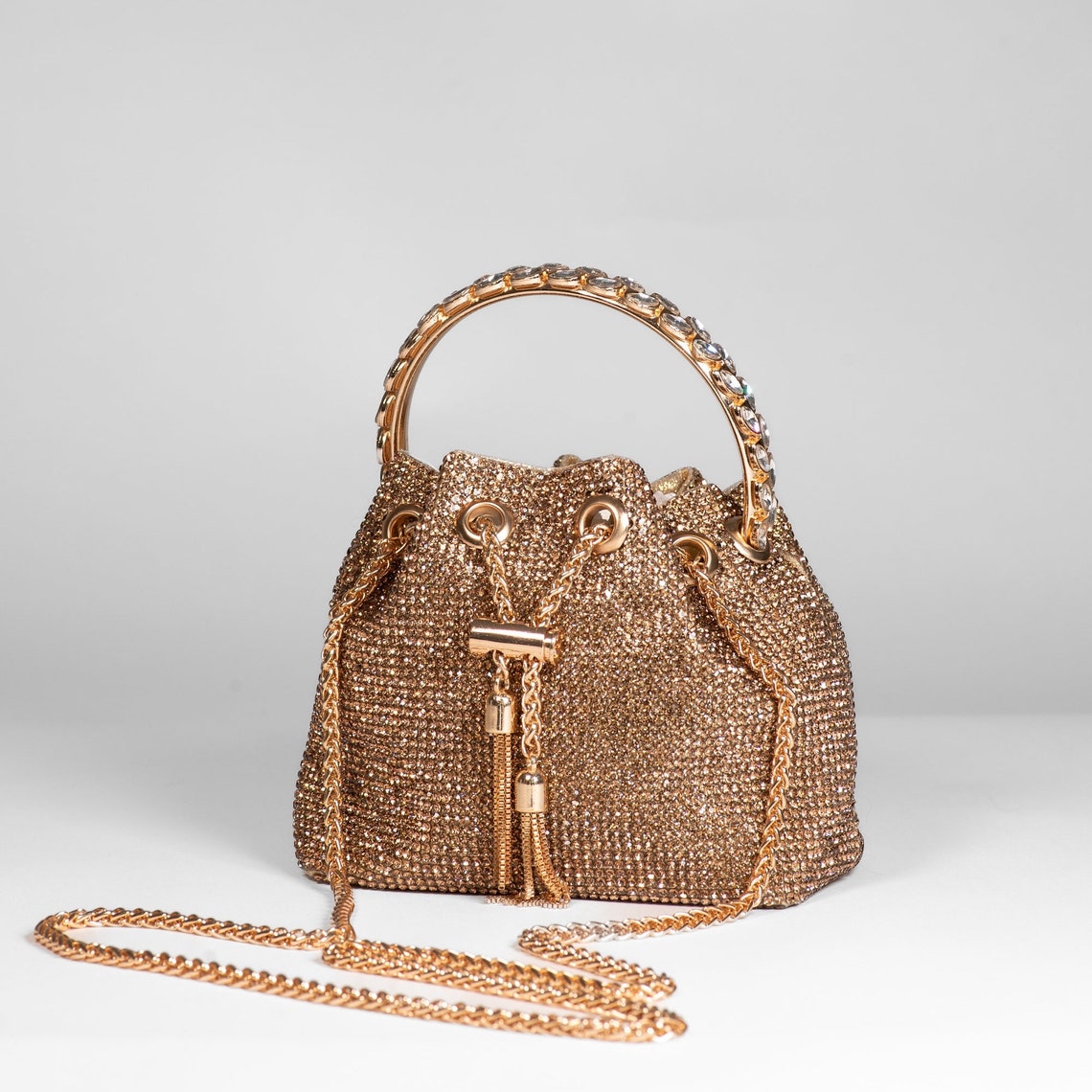 Crsytal Bucket Bag - Etsy