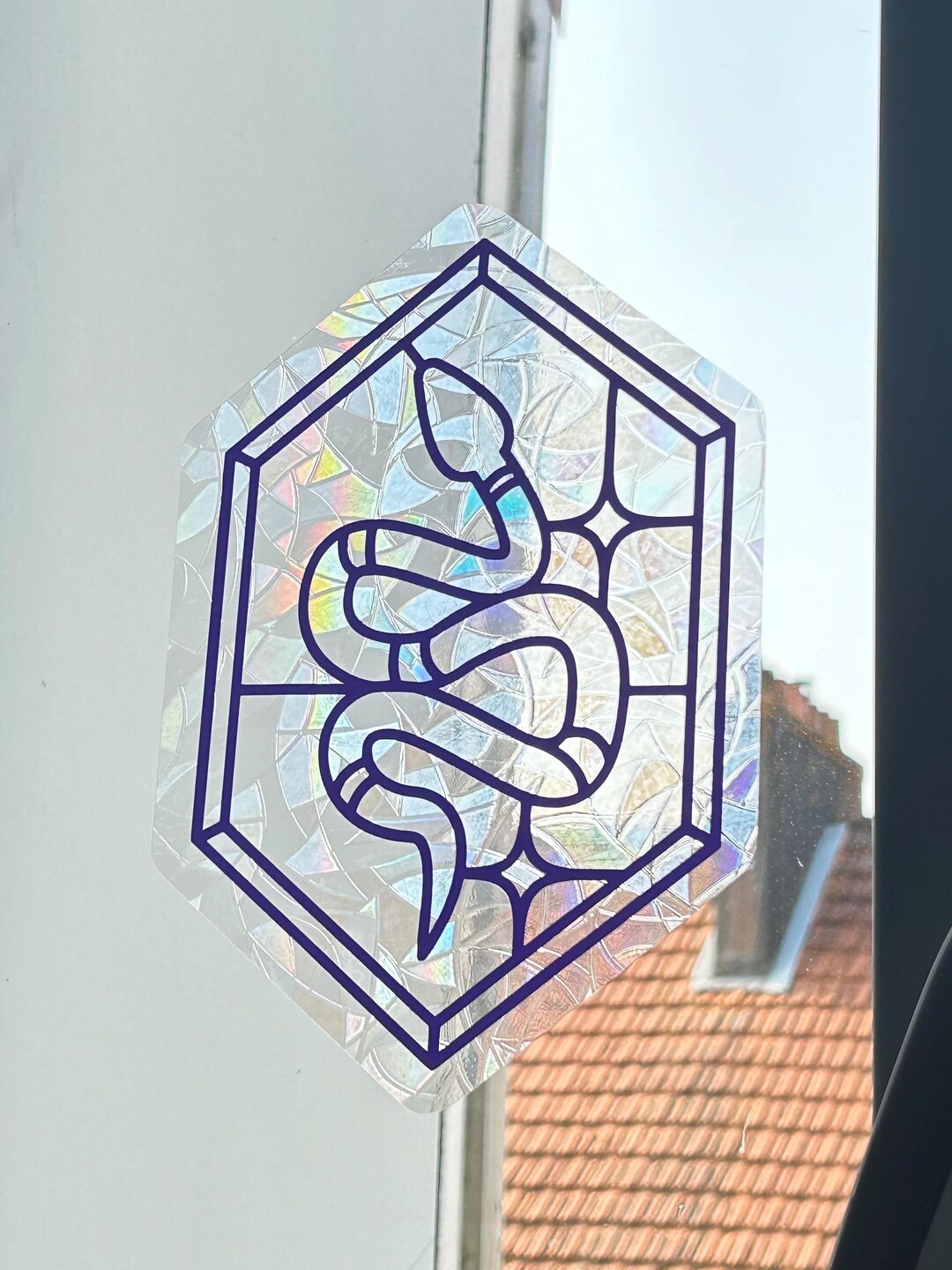 Snake Suncatcher Window Sticker - Etsy