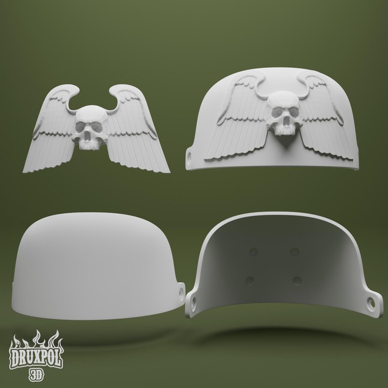 Krieg Commander Helmet [3D Print Files] - Etsy
