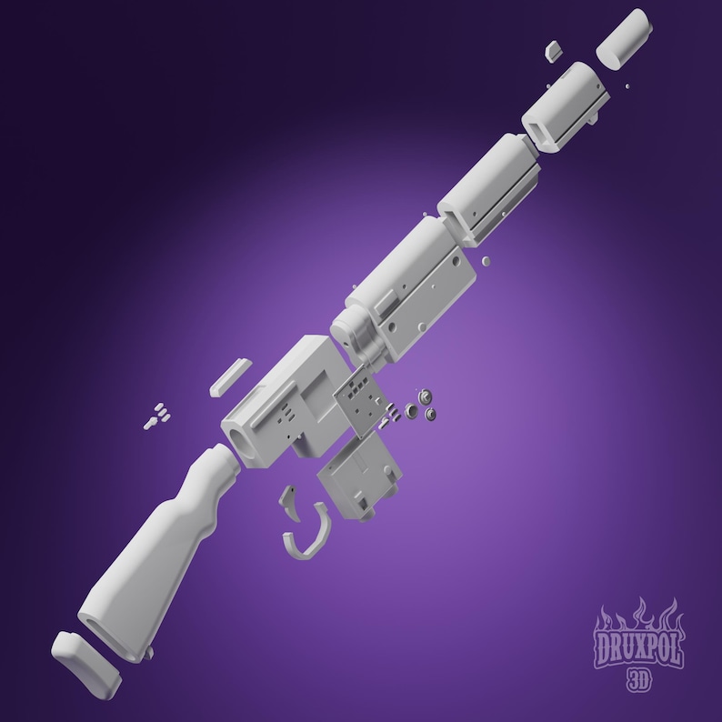 Krieg Rifle Cosplay Accessory [3d Printing Files] - Etsy
