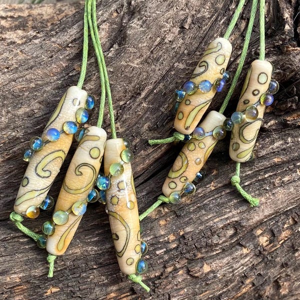 Lampwork Bead Necklace - Etsy