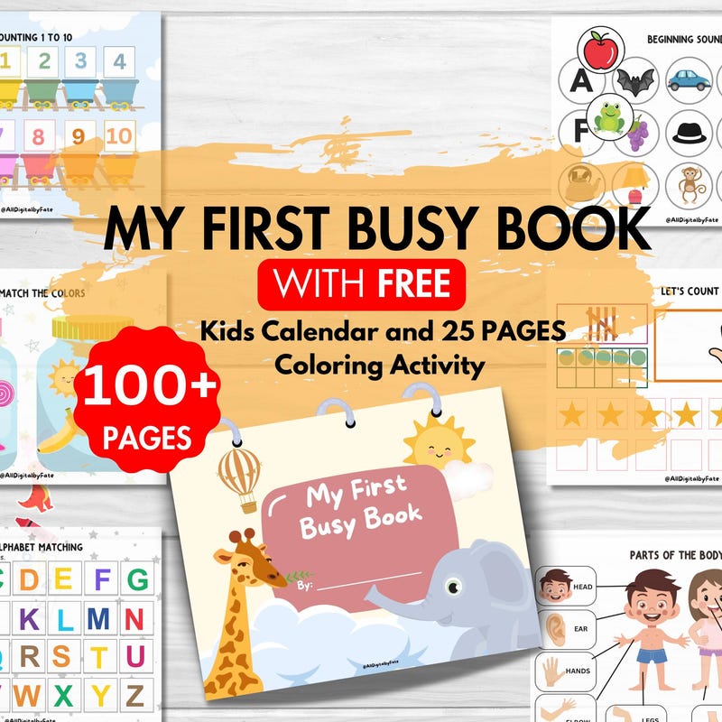 Toddler Busy Book - Etsy