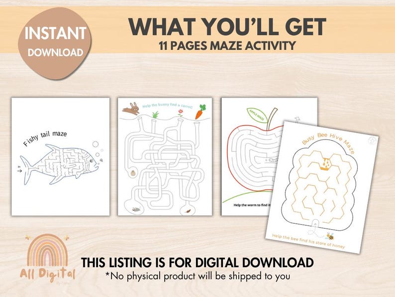 Maze Printable Activity Worksheets Puzzle Worksheets Printable Maze ...