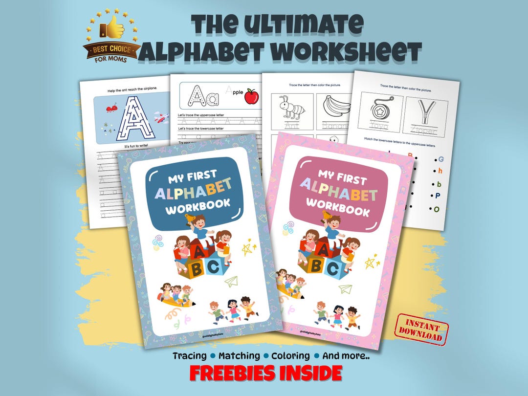 ABC Workbook for Toddlers: Alphabet Tracing, Coloring, and Matching ...