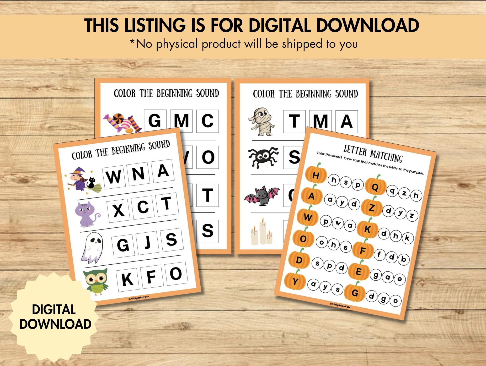 Halloween Activity Printables | Kids Halloween Activity Pack | Toddler ...