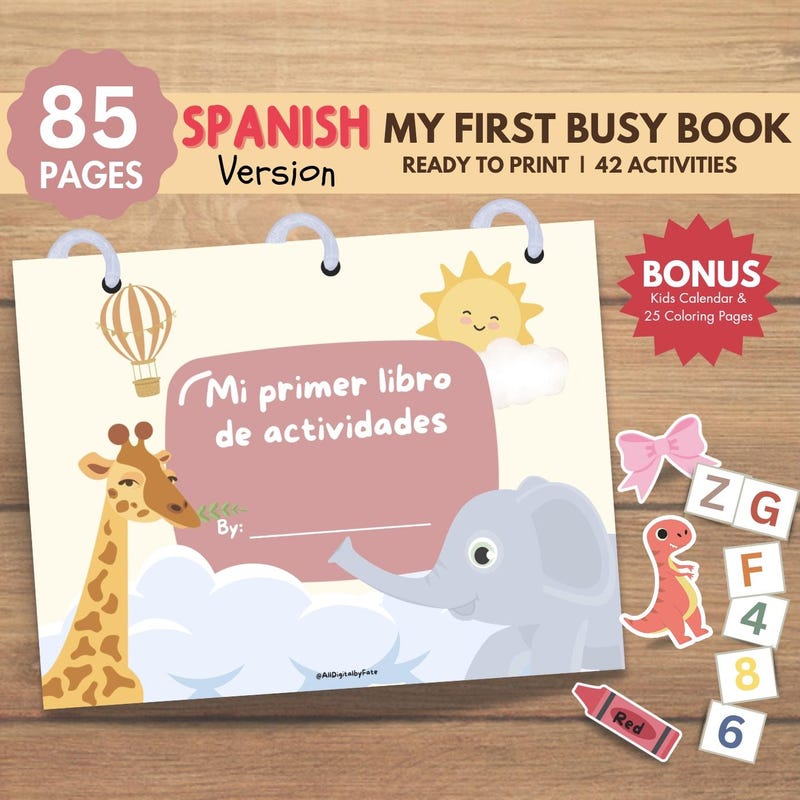 Busy Book Printable - Etsy