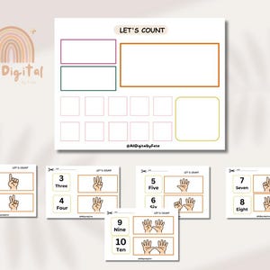 Montessori Number Counting Activity Toddler Busy Book Preschool ...