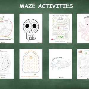 Kids Printable Learning Bundle Activity Worksheets Education Printables ...