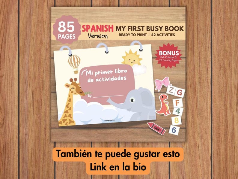 Spanish Busy Book Printable: Recreate the Pattern, Montessori Learning ...