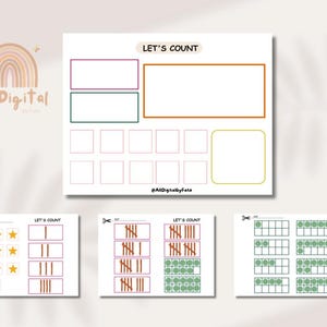 Montessori Number Counting Activity Toddler Busy Book Preschool ...