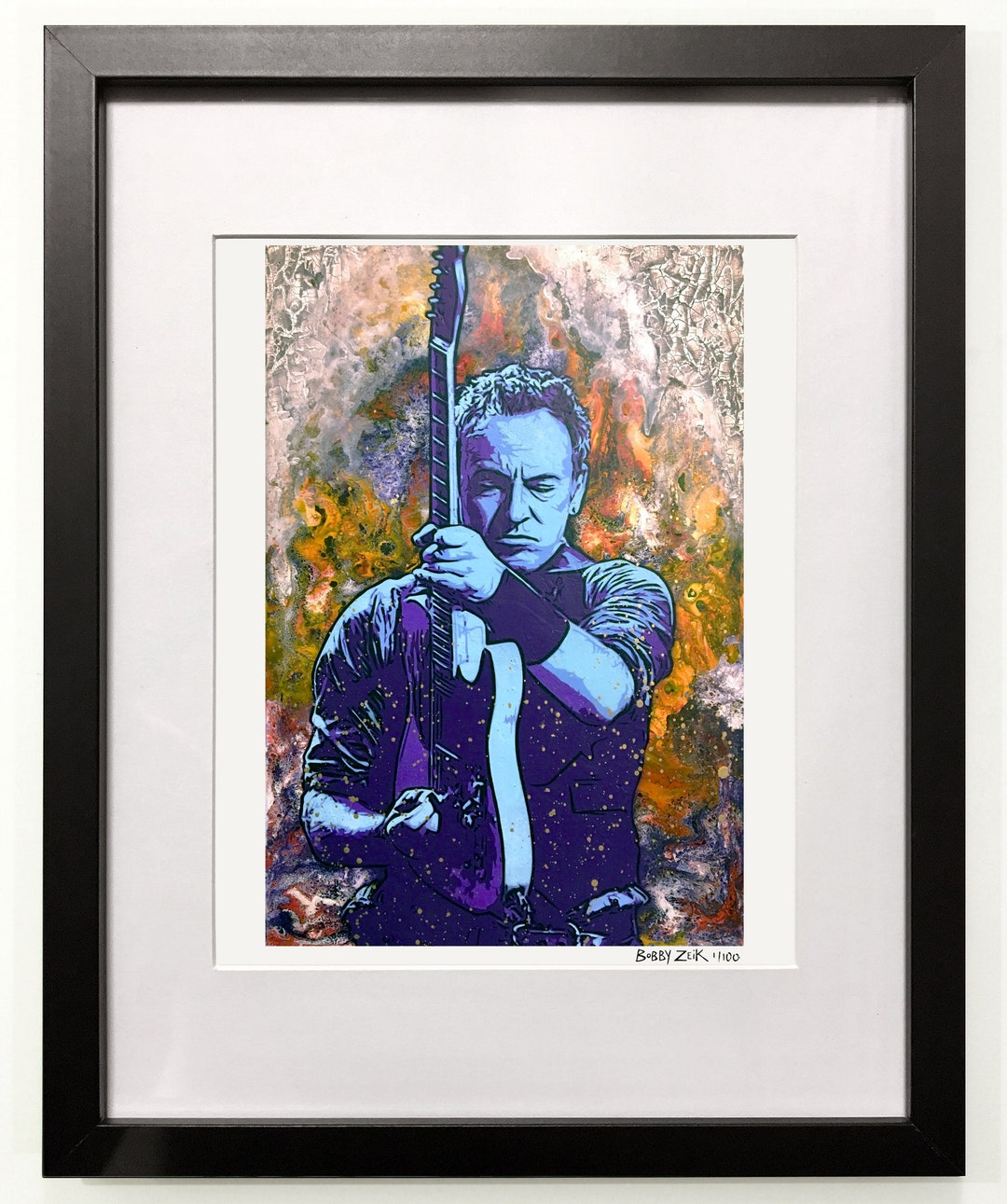 Bruce Springsteen Limited Edition Framed and Matted 8 X 10 Inch Art ...
