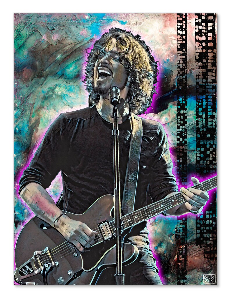 Chris Cornell 30 X 24 Inch Canvas Print. outshined - Etsy