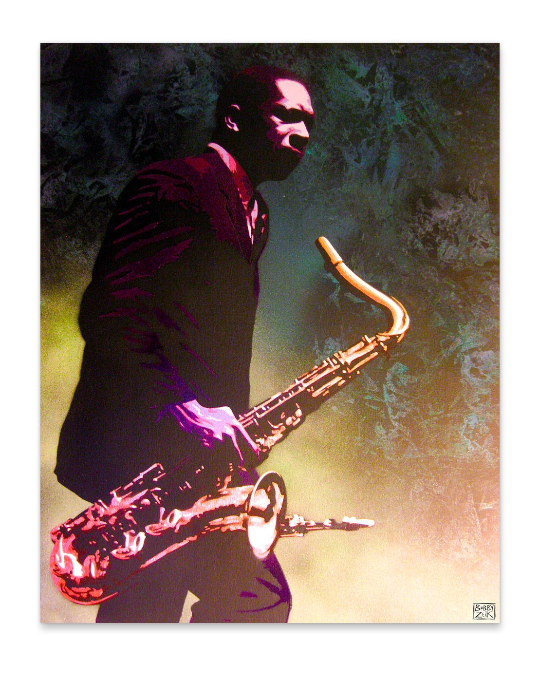 John Coltrane 22 X 28 Inch Original Painting on Canvas. coltrane - Etsy