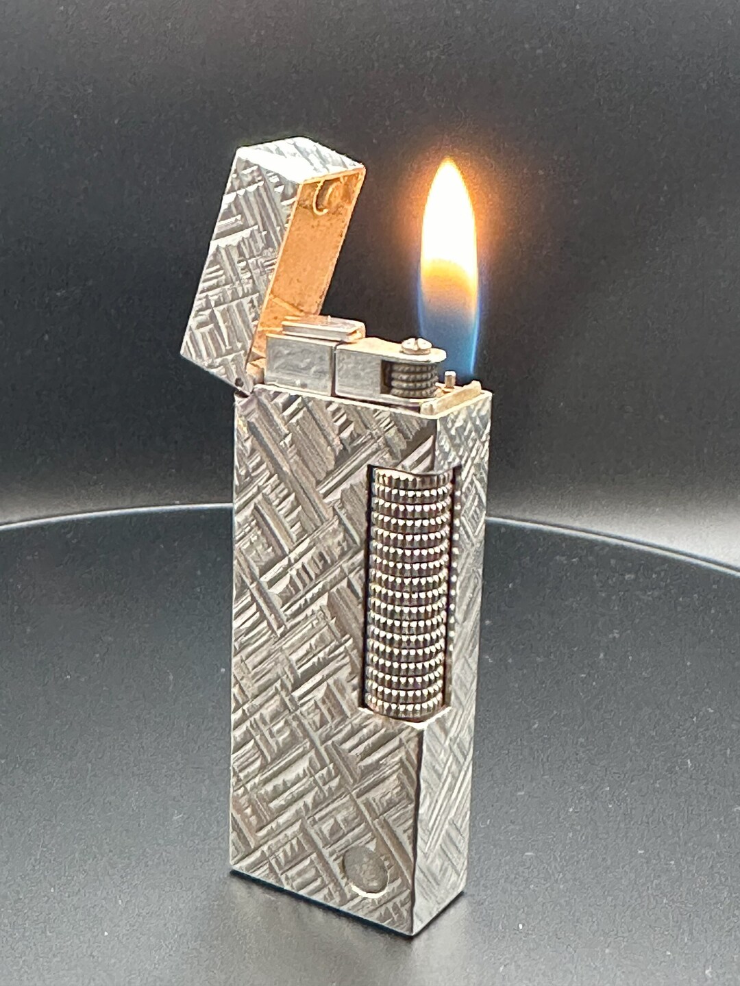 Dunhill Vintage Rollagas WORKING Lighter Silver Plated Florentine ...