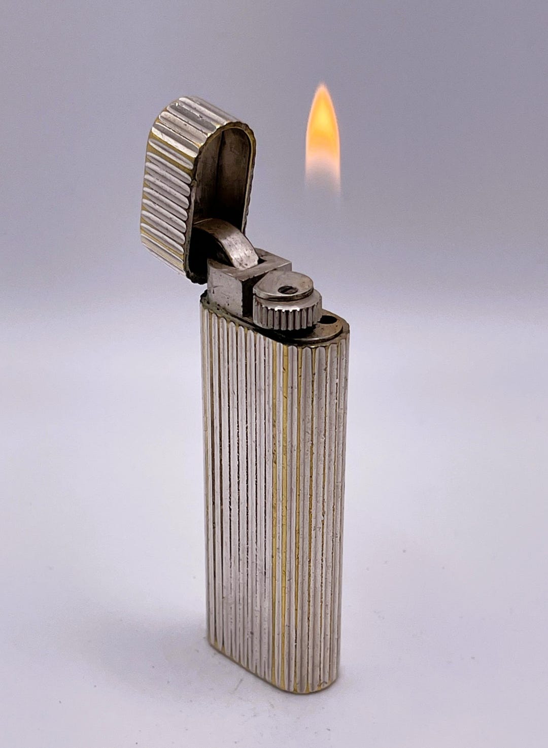 Cartier Vintage WORKING Oval Lighter in Silver Plated “godron” Fluted ...