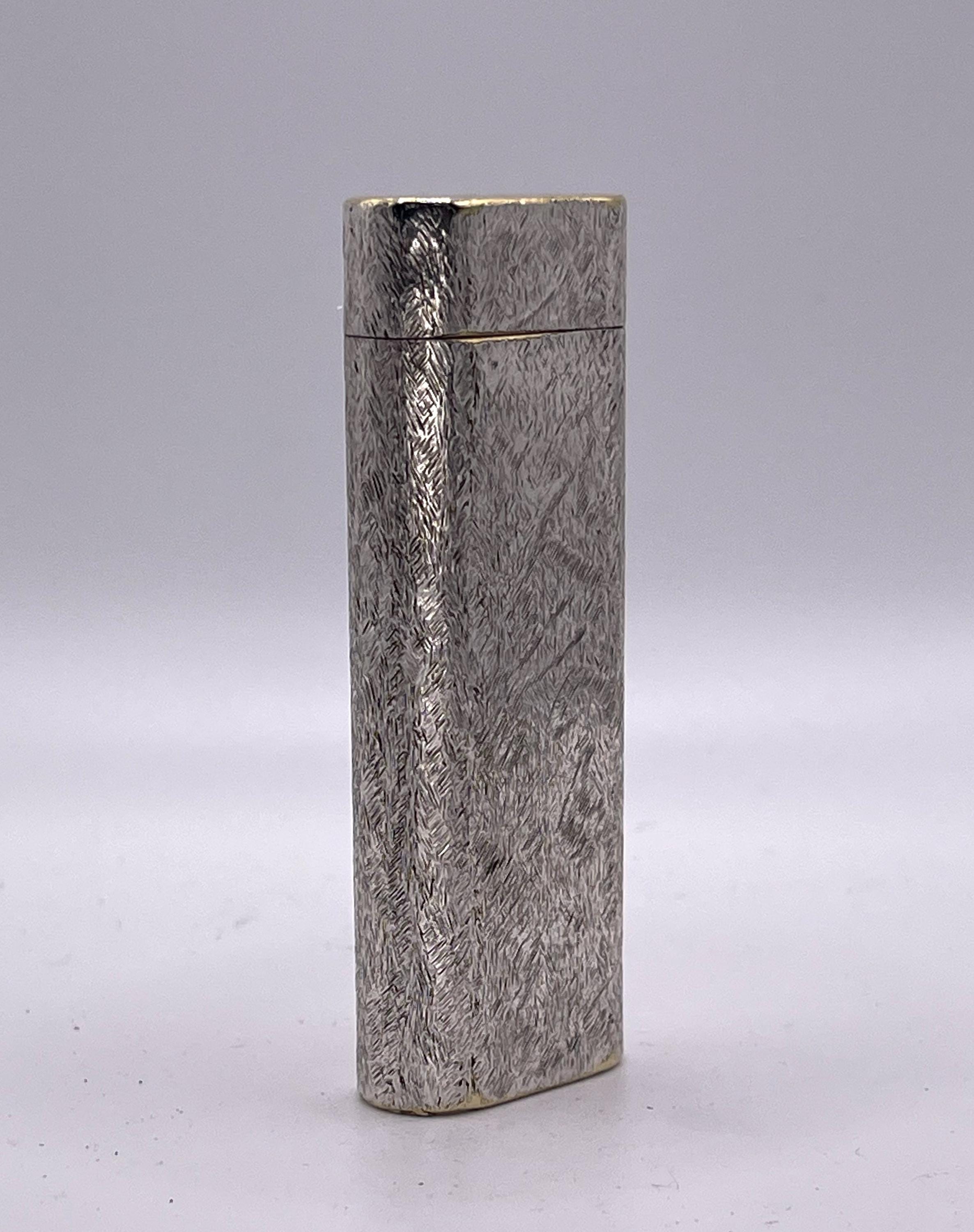 Cartier Vintage WORKING Oval Lighter in Silver Plated Florentine ...