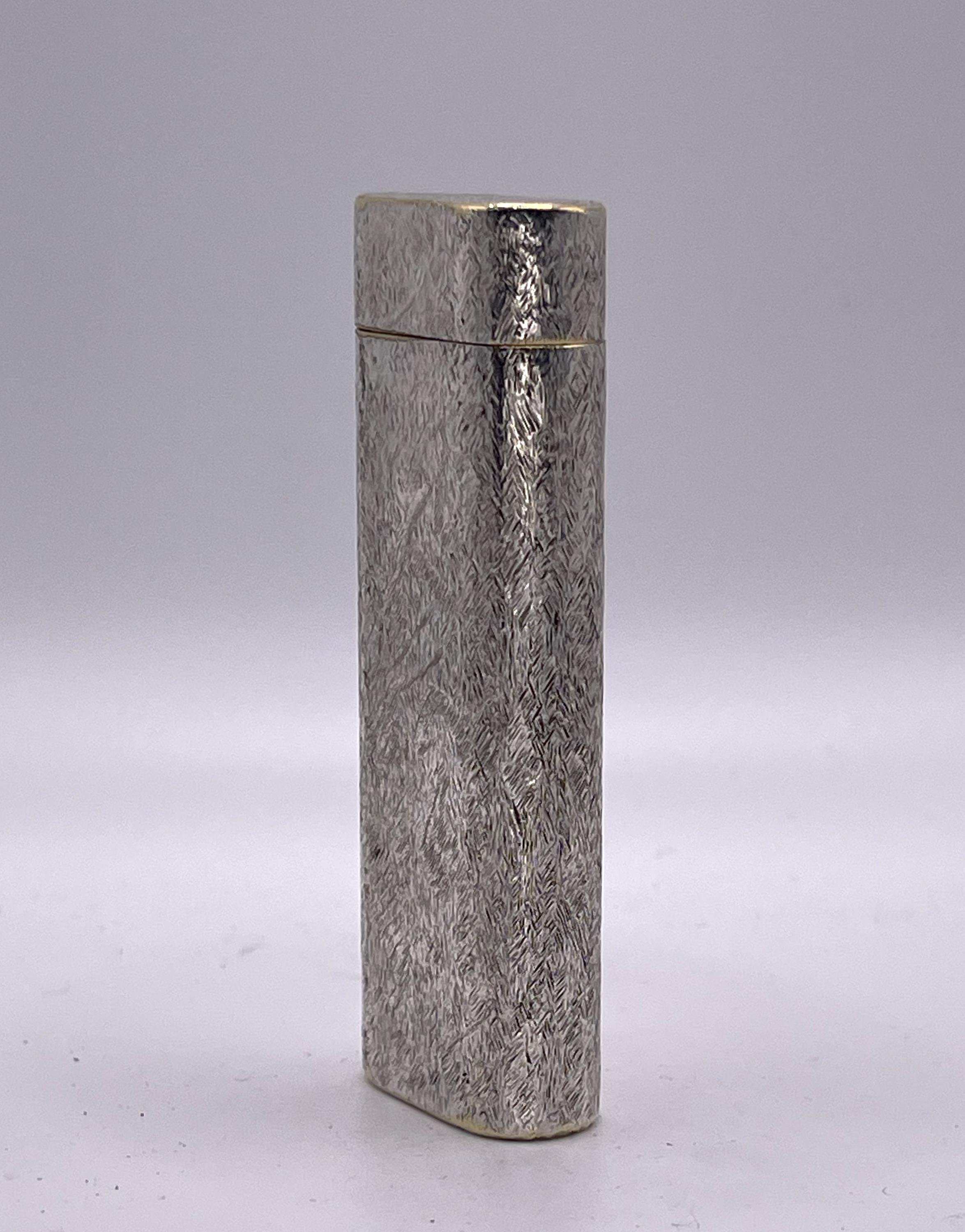 Cartier Vintage WORKING Oval Lighter in Silver Plated Florentine ...