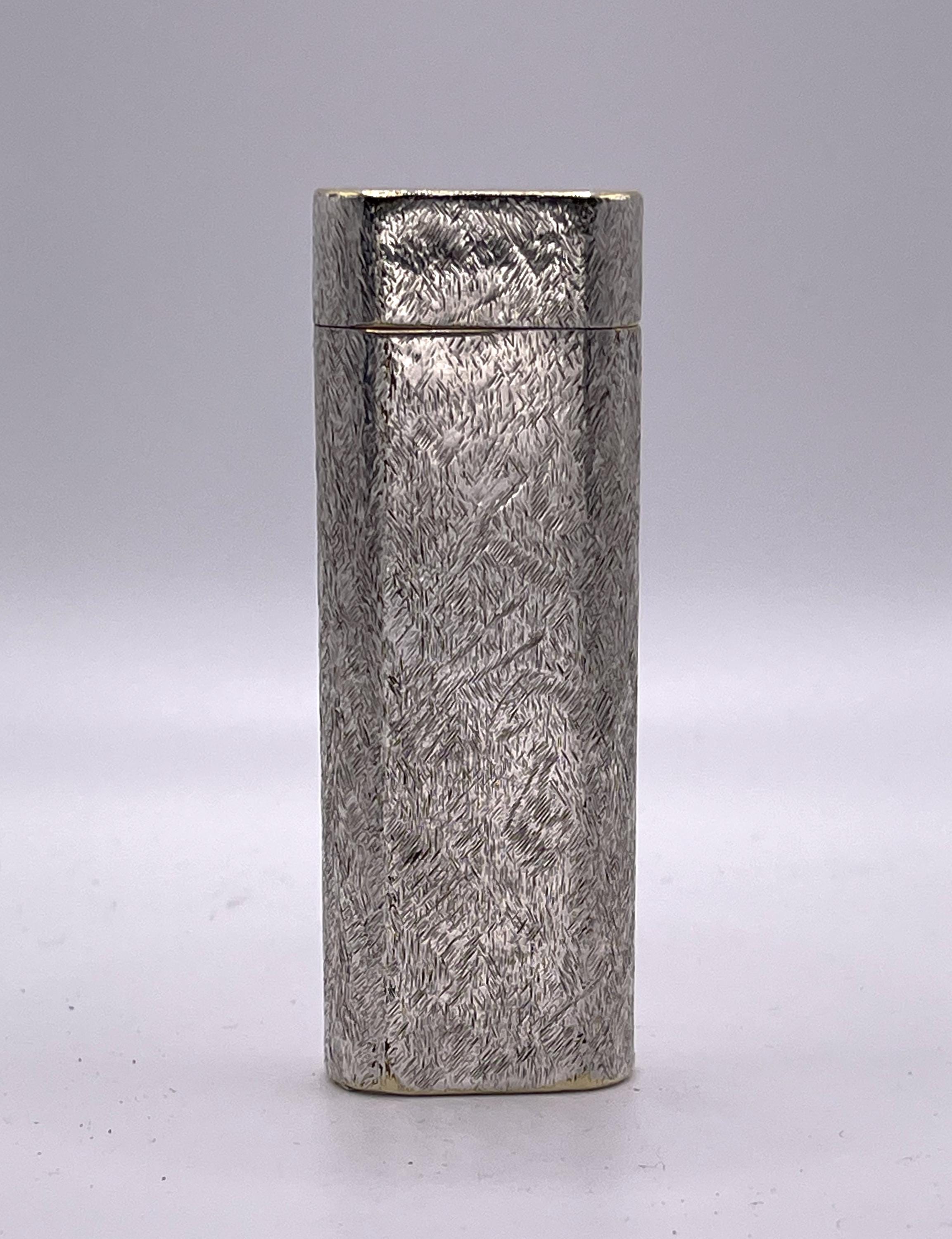 Cartier Vintage WORKING Oval Lighter in Silver Plated Florentine ...