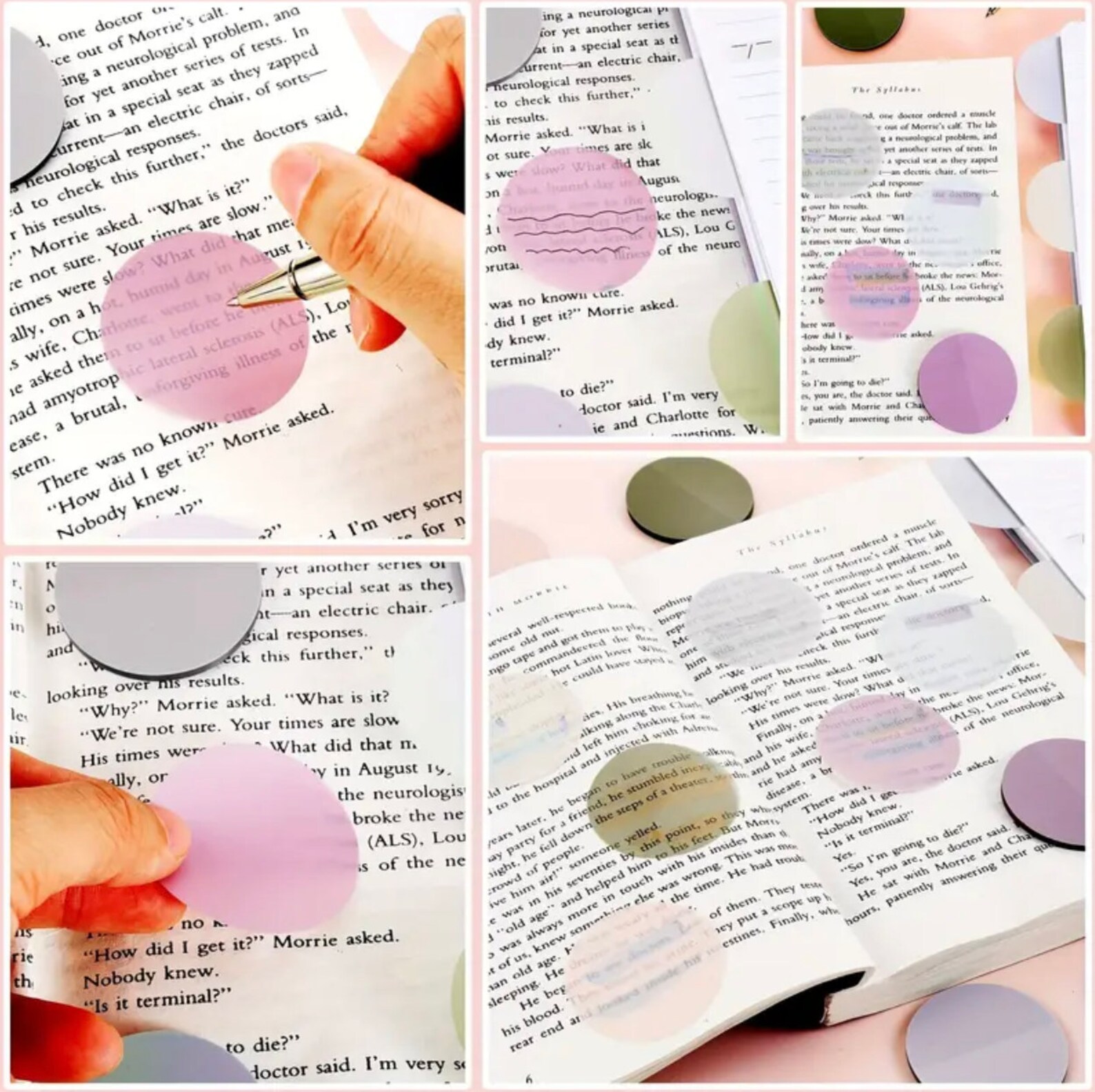 Transparent Sticky Notes, Clear Sticky Tabs, Translucent Book Marker ...