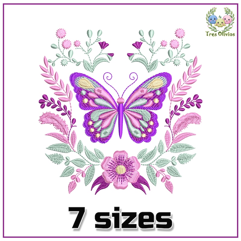 Butterfly Embroidery - Etsy