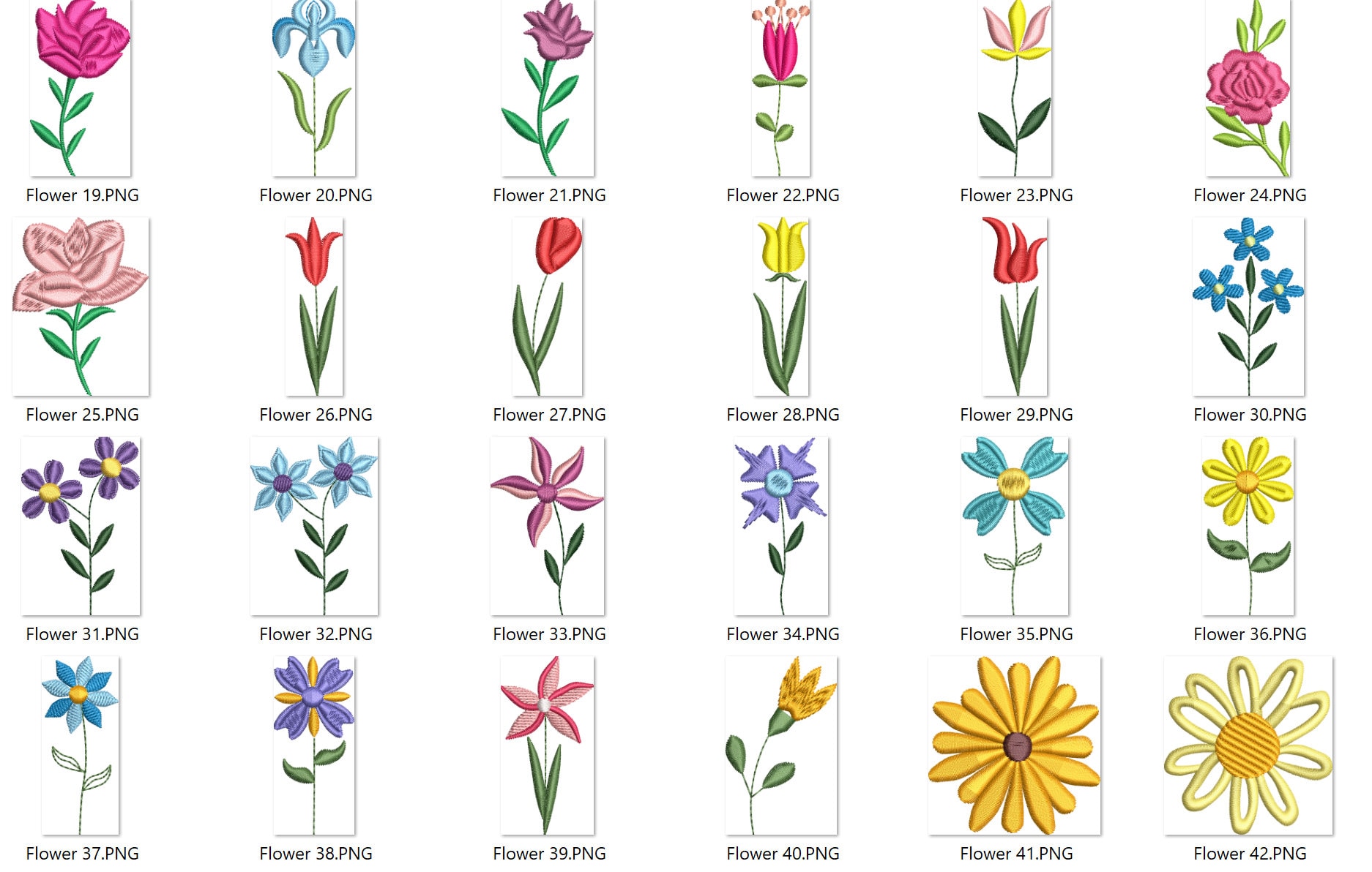 Mini Flowers Machine Embroidery Design, Huge Bundle of Florals and ...