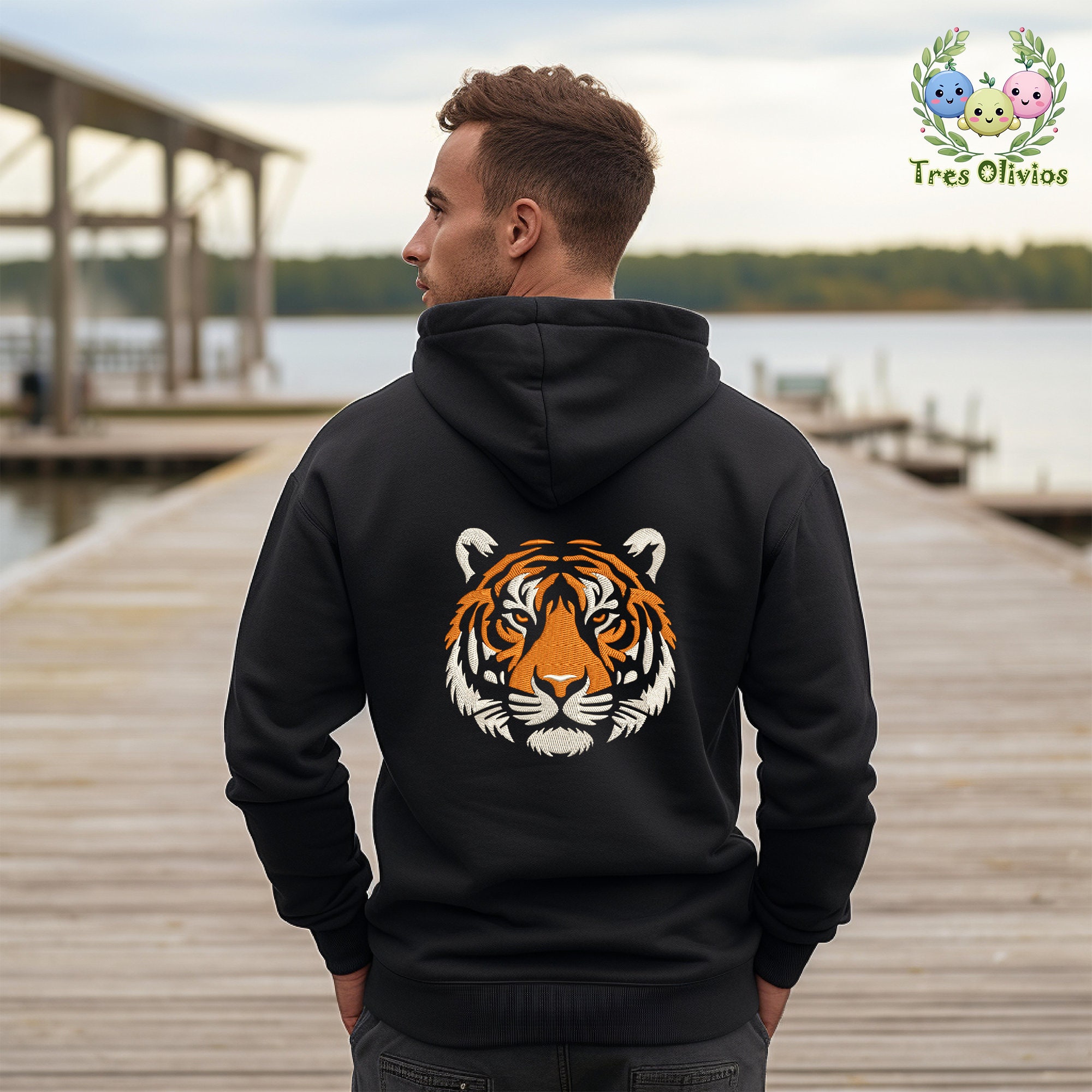 Tiger Portrait Machine Embroidery Design, Wild Animal Portrait, Safari ...